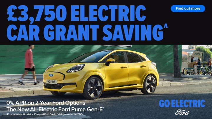 Ford Electric Grant Offers | Save Up to £3,750
